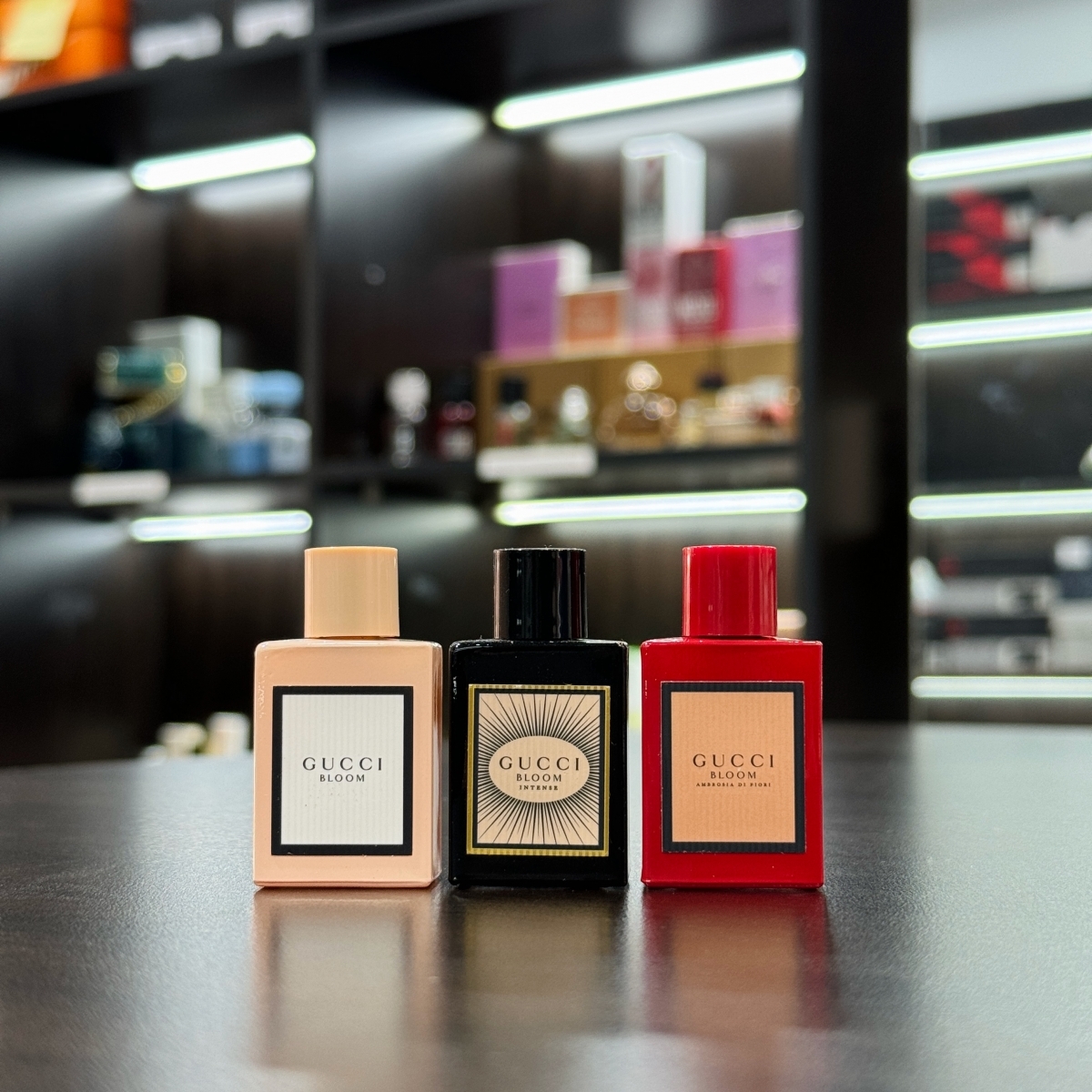 Set 3 chai Gucci Bloom (EDP + Intense + Ambrosia) Mini 5ml - Chấm